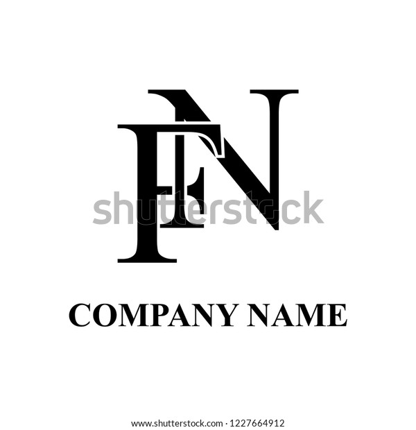 Fn Company Initial Logo Design Stock Vector (Royalty Free) 1227664912 ...