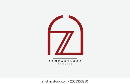 Fnz Initials Monogram Letter Text Alphabet Stock Vector (Royalty Free ...