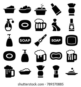 Foam Icons Set 25 Editable Filled Stock Vector (Royalty Free) 789370885 ...