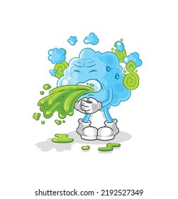 Foam Throw Cartoon Cartoon Mascot Vector Stock Vector (Royalty Free ...