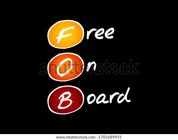 Fob Free On Board Acronym Business Stock Vector (Royalty Free ...