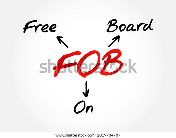 Fob Free On Board Acronym Business Stock Vector (Royalty Free) 2019784787