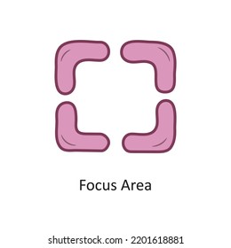 Focus Area Filled Outline Icon Design Stock Vector (Royalty Free ...