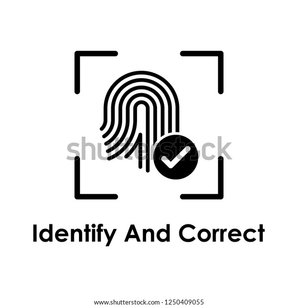 Focus Fingerprint Check Identify Correct Icon Stock Vector (Royalty ... Focus Fingerprint Check Identify Correct Icon Stock Vector (Royalty ...