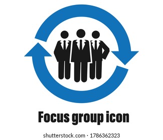 Focus Group Icon Vector Illustration Stock Vector (Royalty Free ...