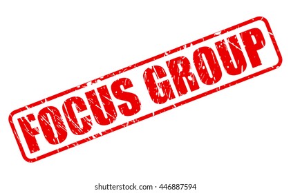 Focus Group Red Stamp Text On Stock Vector (Royalty Free) 446887594 ...