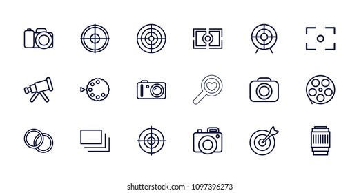 Focus Icon Collection 18 Focus Outline Stock Vector (Royalty Free ...