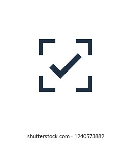 Focus Icon Fullscreen Symbol Logo Template Stock Vector (Royalty Free ...