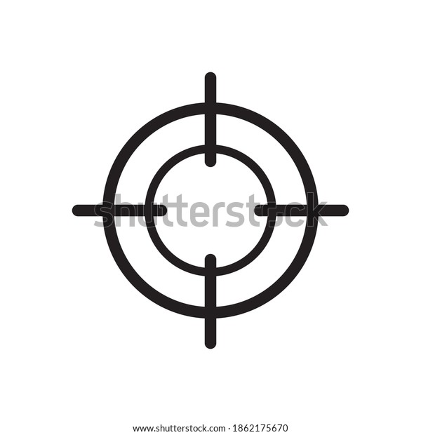 Focus Icon Line Vector Symbol Stock Vector (Royalty Free) 1862175670 ...
