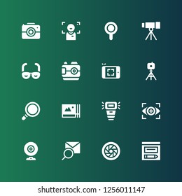 Focus Icon Set Collection 16 Filled Stock Vector (Royalty Free ...