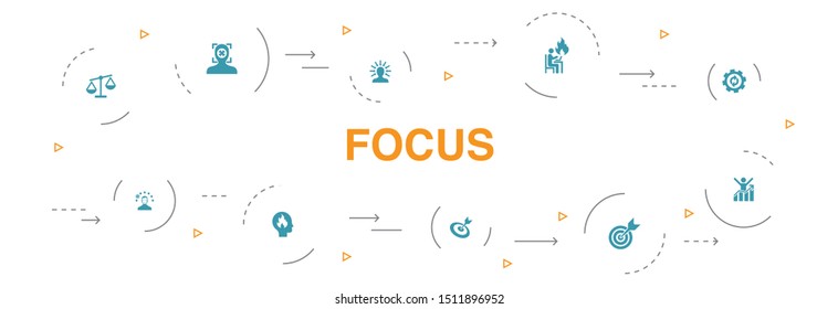 Focus Infographic 10 Steps Circle Design Stock Vector (Royalty Free ...