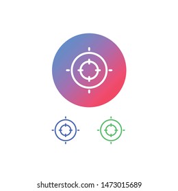 Focus Tool Vector Illustration Outline Icon Stock Vector (Royalty Free ...