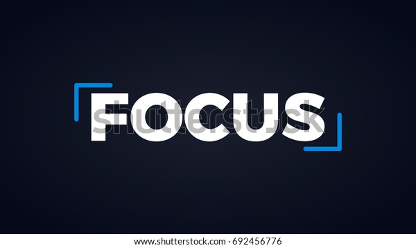 Focus Word Minimal Modern Titles Stock Vector (Royalty Free) 692456776 ...