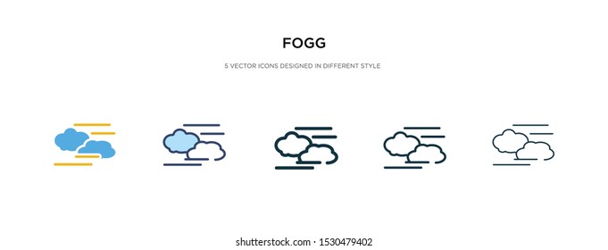 Fogg Icon Different Style Vector Illustration Stock Vector (Royalty ...