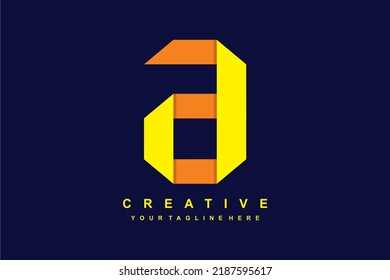 Foldable Logo Design Origami Logo Logo Stock Vector (Royalty Free ...