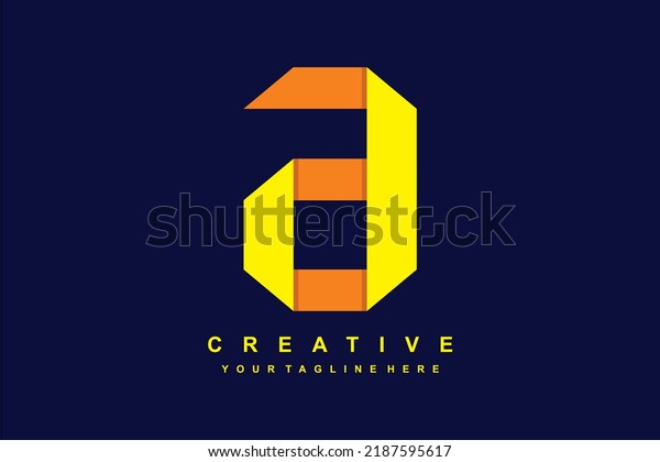 Foldable Logo Design Origami Logo Logo Stock Vector (Royalty Free ...