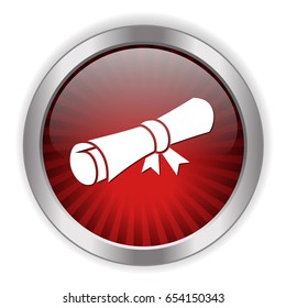 Folded Diploma Icon Stock Vector (Royalty Free) 654150343 | Shutterstock