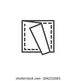 12,753 Napkin Outline Stock Vectors, Images & Vector Art | Shutterstock