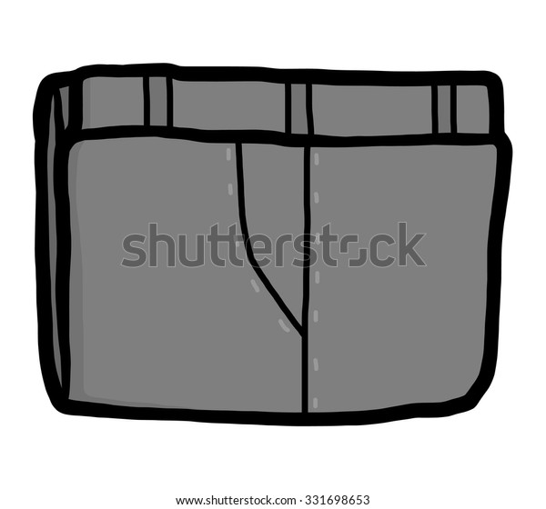 Folded Pants Cartoon Vector Illustration Grayscale 库存矢量图（免版税）331698653 ...