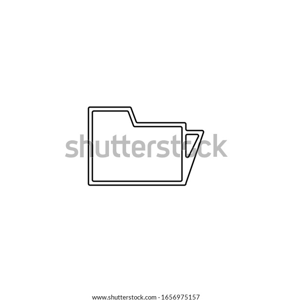 Folder Icon File Archive Symbol Logo Stock Vector (Royalty Free ...