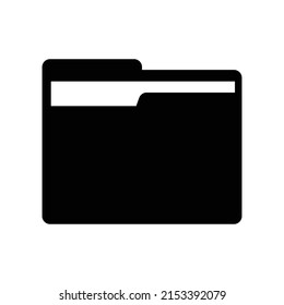 Folder Icon Vector Illustration Folder Pictogram Stock Vector (Royalty ...