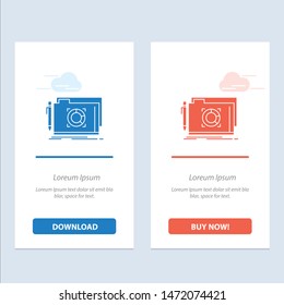 Folder Lock Target File Blue Red Stock Vector (Royalty Free) 1472074421 ...