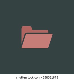 Folder Icon Illustration Blue Pictogram On 스톡 일러스트 648745411 | Shutterstock