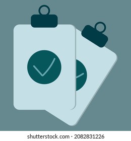 Folders Work Done Symbol Stock Vector (Royalty Free) 2082831226 ...