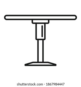 Folding Round Table Icon Outline Folding Stock Vector (Royalty Free ...