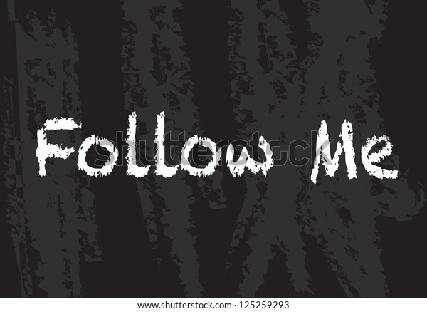 Follow Me Background Over Black Vector Stock Vector (Royalty Free ...
