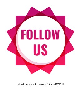Follow Us Icon Vector Design Illustration Stock Vector (Royalty Free ...