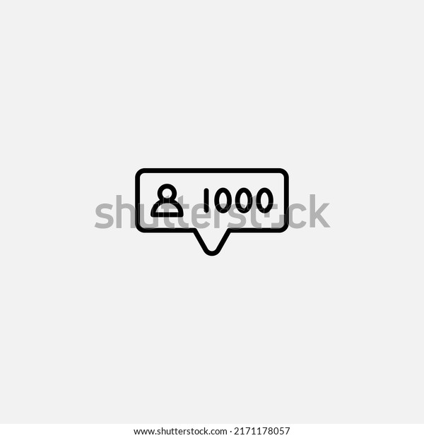 Follower Icon Sign Vectorsymbol Logo Illustration Stock Vector (Royalty ...