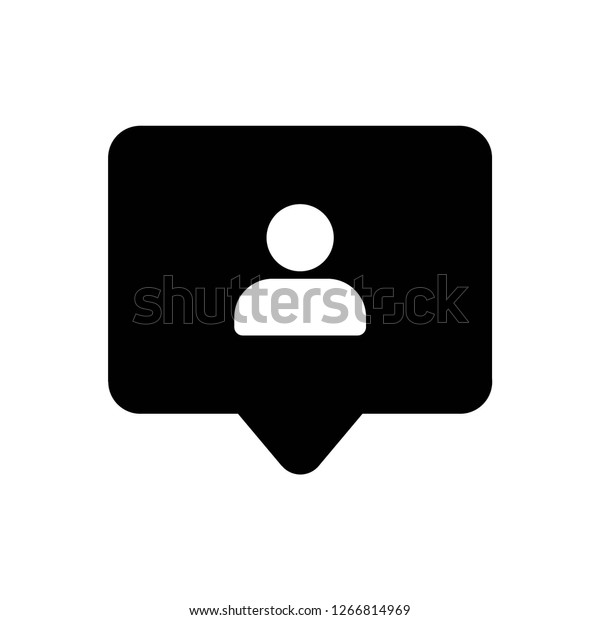 Follower Notification Icon Vector Stock Vector (Royalty Free ...