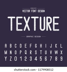 Texture Font Bold Alphabet Vector Rough: เวกเตอร์สต็อก (ปลอดค่า ...