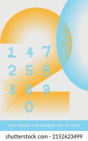 Font Design Number One Zero Stock Vector (Royalty Free) 2152623499 ...