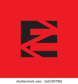 Font Logo Design Vector Ez Stock Vector (Royalty Free) 1652307082 ...