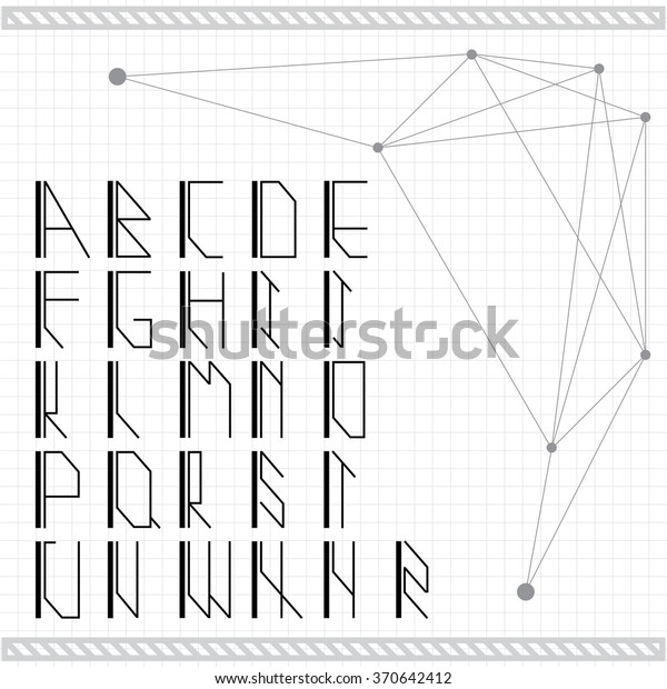 Font Modern Decorative Font Books Posters Stock Vector (Royalty Free ...