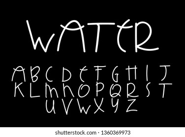 Font Modern Design Vector Font Title Stock Vector (Royalty Free ...