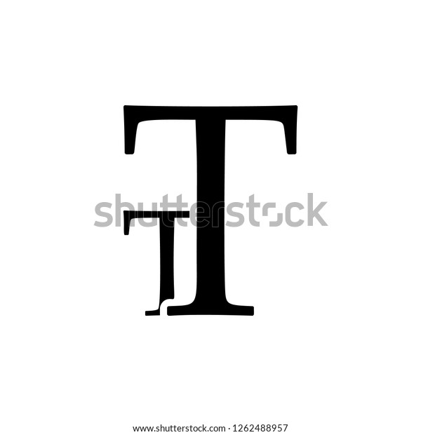 Font Size Text Icon Simple Glyph Stock Vector (Royalty Free) 1262488957 ...