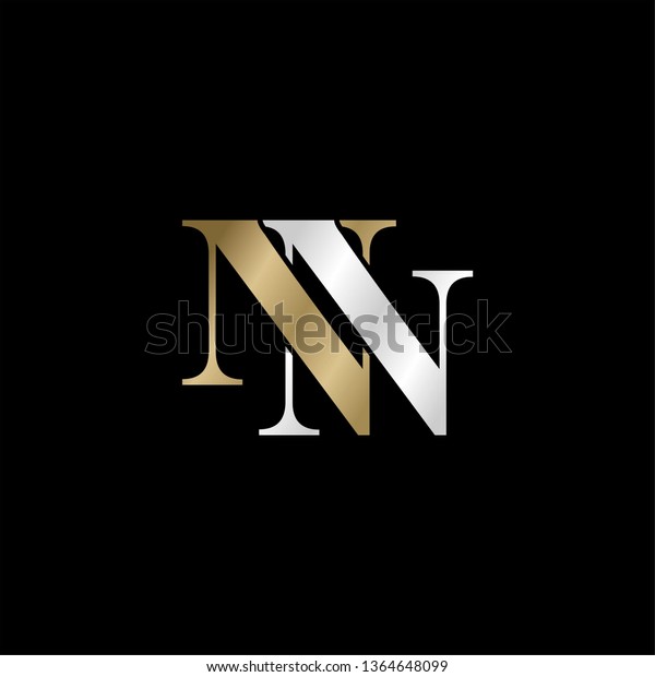 Font Symbol Nn Minimalis Simple Template Stock Vector (Royalty Free ...