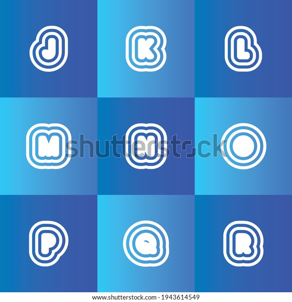 Fonts Alphabet Logo Icon Type Template Stock Vector (Royalty Free ...