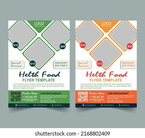 Food Background Flyer Flyer Template Food Stock Vector (Royalty Free ...
