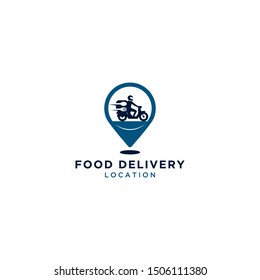 Food Delivery Location Logo Vector Icon Stock Vector (Royalty Free ...