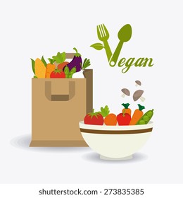Food Design Over White Background Vector Stock Vector (Royalty Free ...