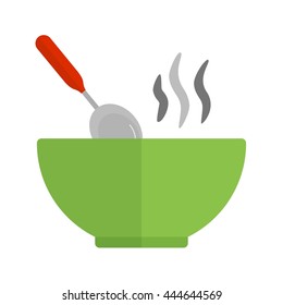 Food Hot Dinner Icon Vector Image Stock Vector (Royalty Free) 444644569 ...