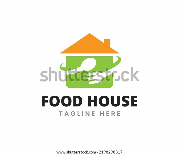 Food House Logo Template Snack House Stock Vector (Royalty Free ...