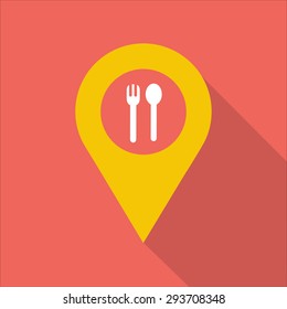 Food Icon Location Stock Vector (Royalty Free) 293708348 | Shutterstock