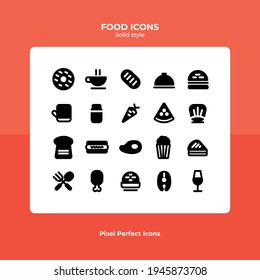Food Icon Pack Vector Design Stock Vector (Royalty Free) 1945873708 ...