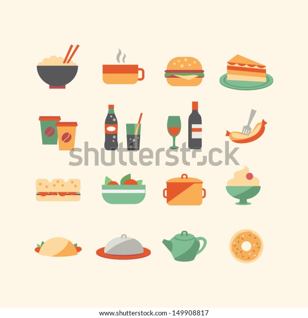 Food Icons Stock Vector (Royalty Free) 149908817