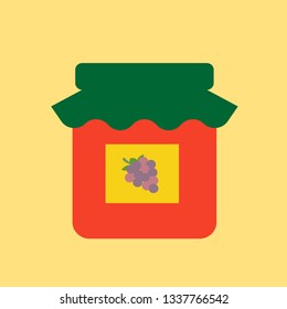 Food Jar Vector Icon Stock Vector (Royalty Free) 1337766542 | Shutterstock